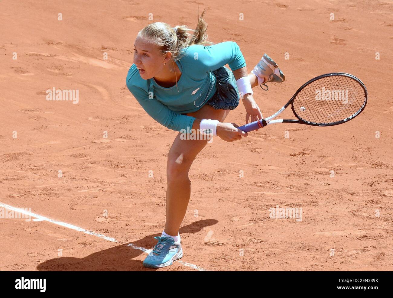 The 2019 Roland-Garros Tournament. Russian tennis player Anna Blinkova ...
