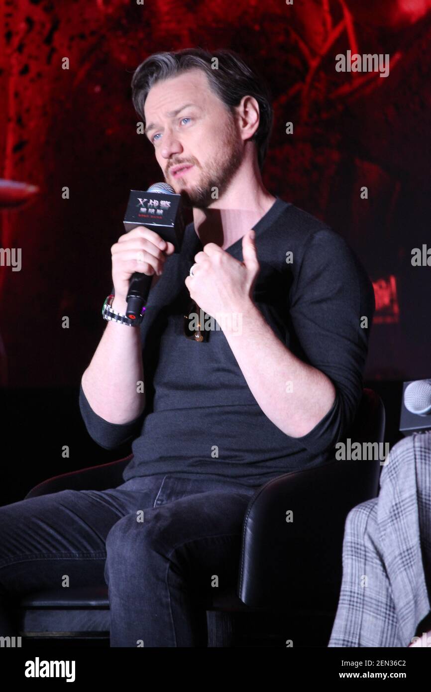 Scottish actor James McAvoy attends a press conference for new movie ...