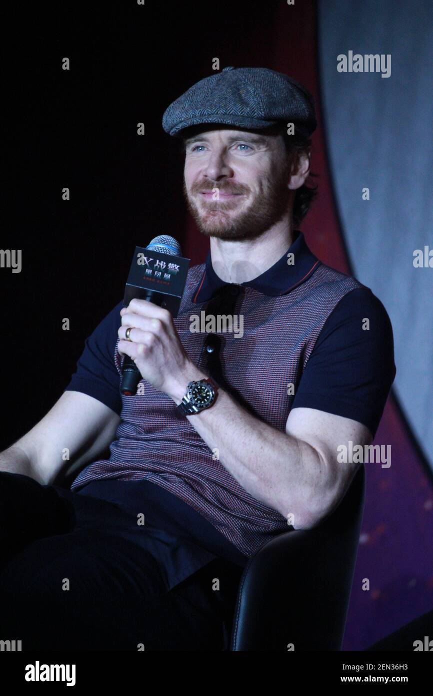 Irish-German actor Michael Fassbender attends a press conference for ...