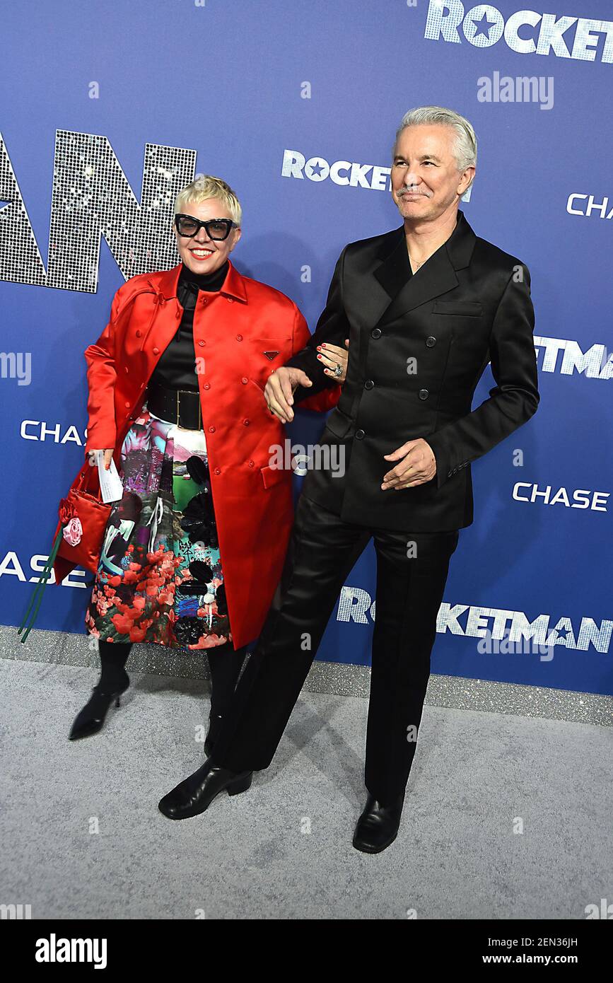 Catherine Martin and Baz Luhrmann attend the "ROCKETMAN" New York ...