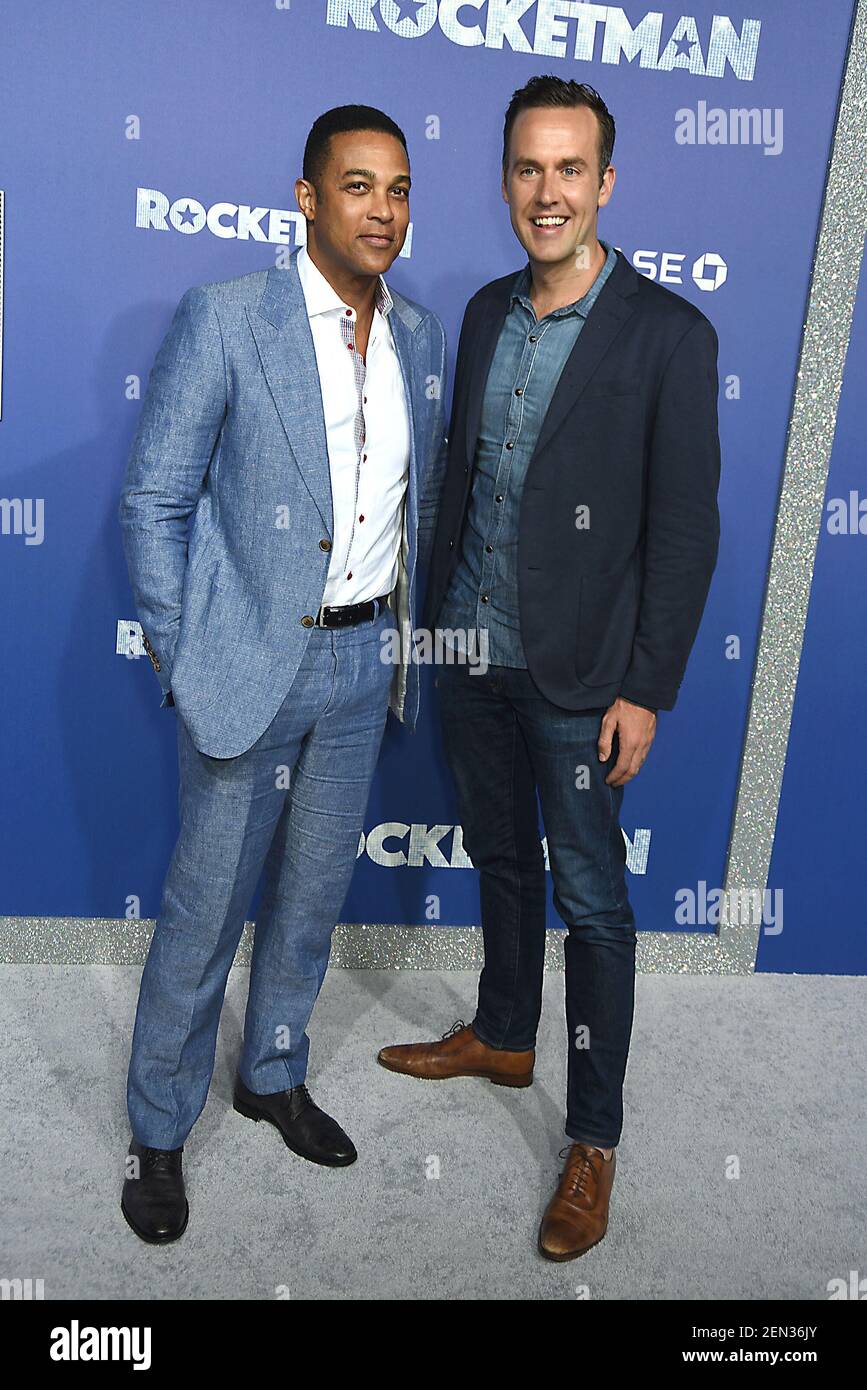 Don Lemon and fiance Tim Malone attend the "ROCKETMAN" New York ...