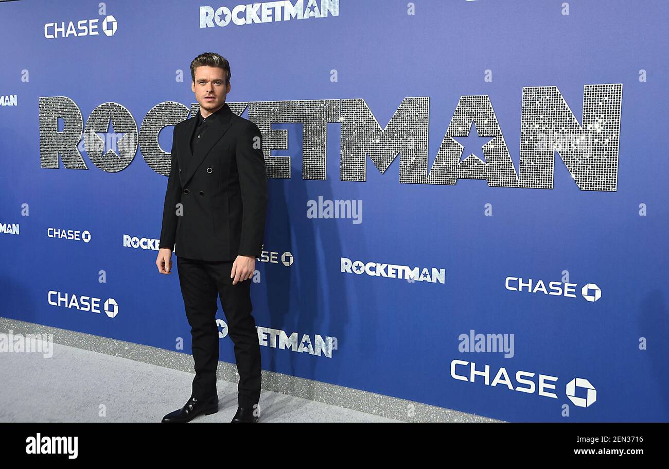 actor Richard Madden attends the "ROCKETMAN" New York Premiere on May ...