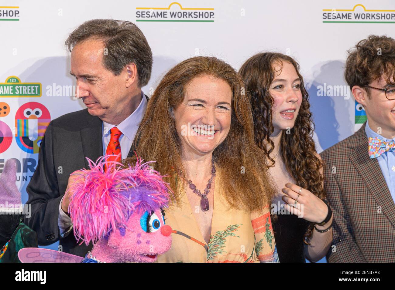 Cheryl Henson is seen during red carpet arrivals for the Sesame ...