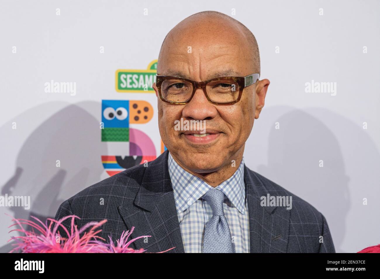 Darren Walker is seen during red carpet arrivals for the Sesame ...