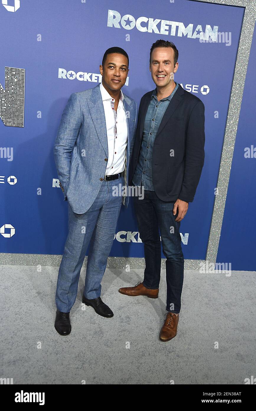 Don Lemon and fiance Tim Malone attend the "ROCKETMAN" New York ...
