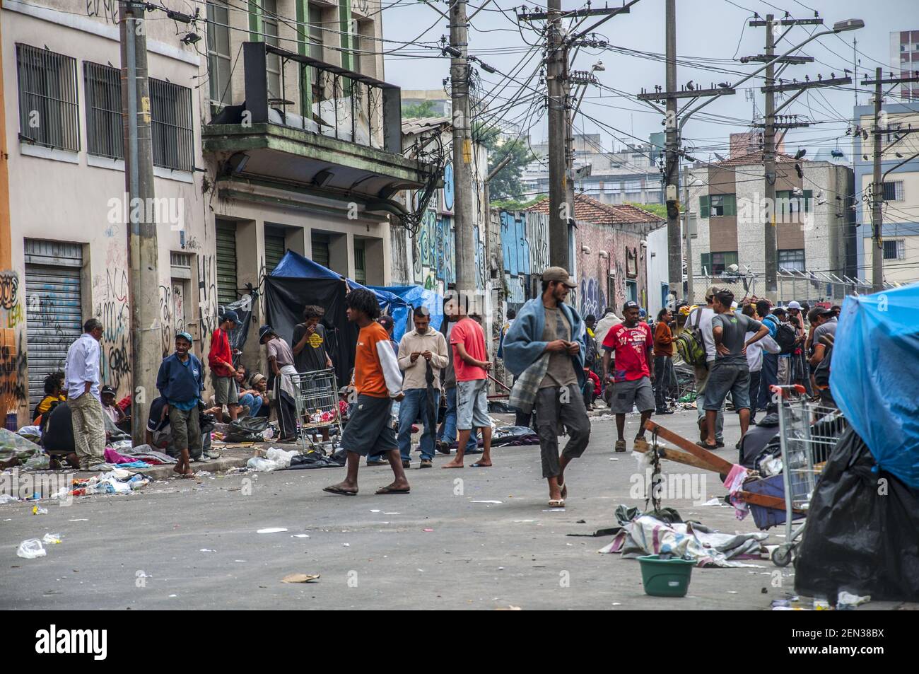 Drug addicts in street hi-res stock photography and images - Alamy