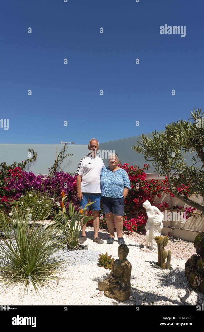 Atouguia da Baleia, 05/30/2019. Gerard Gaudin and his wife, the French ...