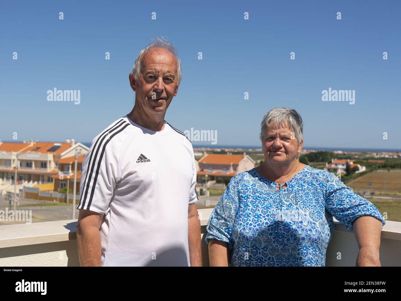 Atouguia da Baleia, 05/30/2019. Gerard Gaudin and his wife, the French ...