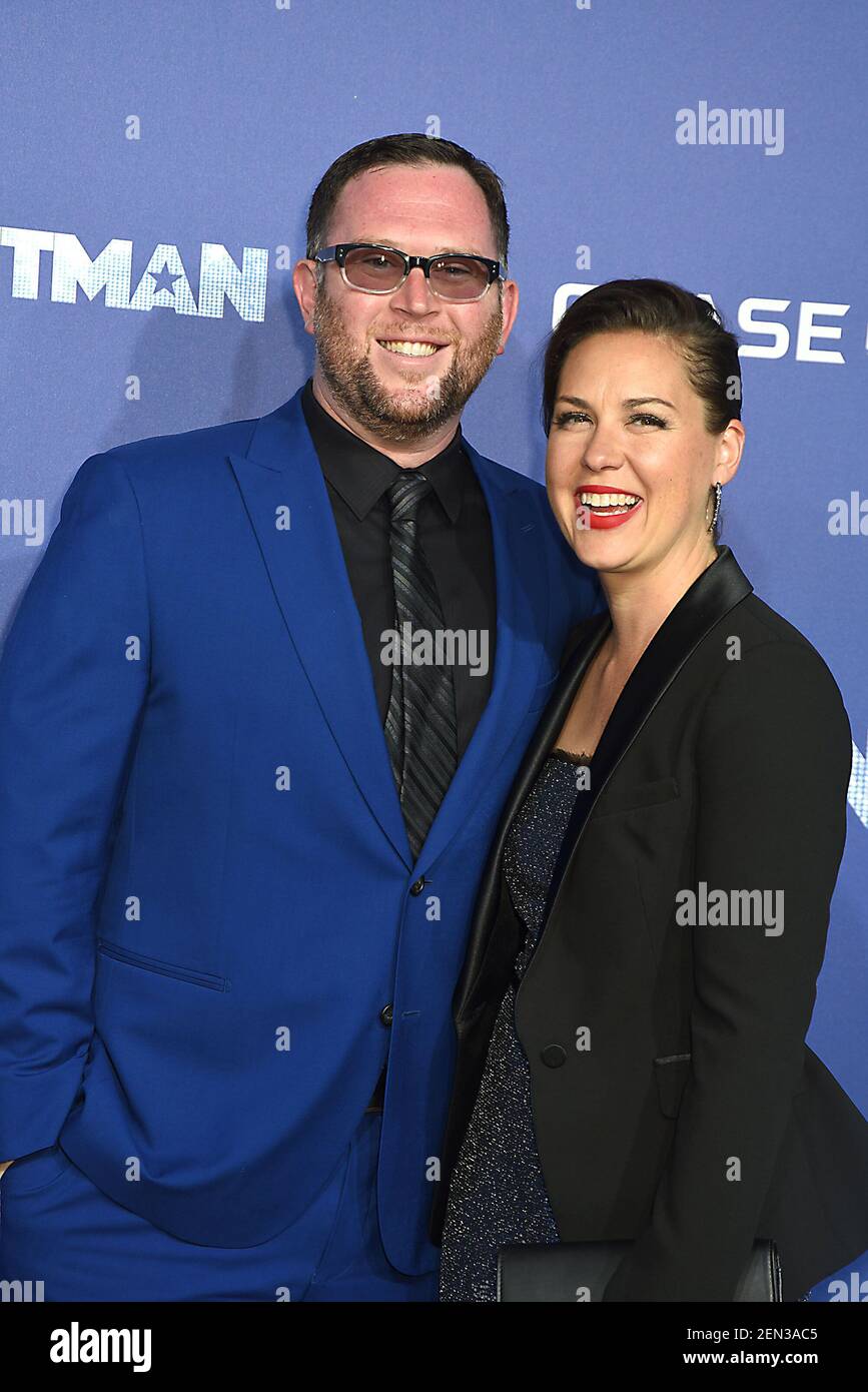 Matthew Margeson and wife Lisa Margeson attends the "ROCKETMAN" New ...