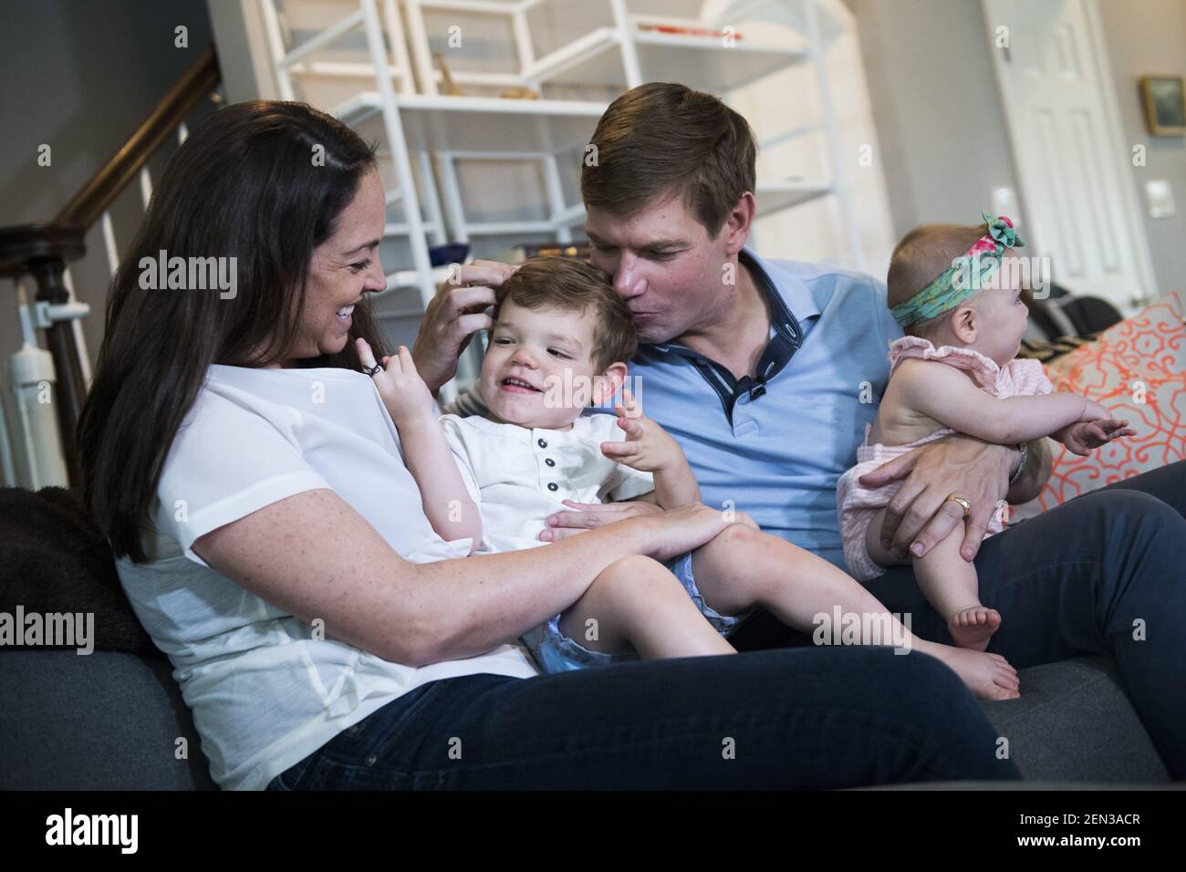 UNITED STATES - MAY 30: Rep. Eric Swalwell, D-Calif., his wife ...