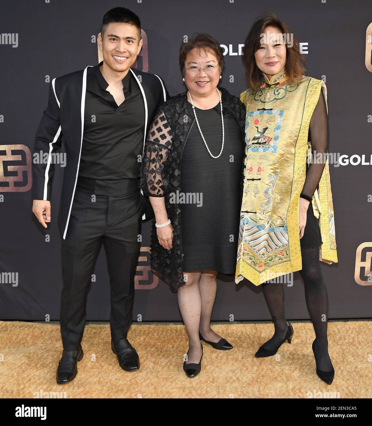 (L-R) Bing Chen, Daphne Kwok and Janet Yang at the 2019 Gold House A100 ...
