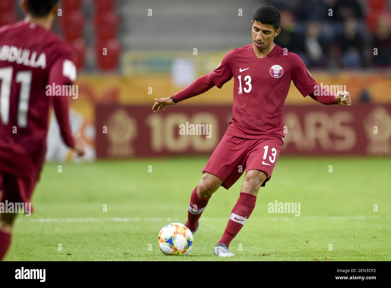 Ali Malolah KARAMI of Qatar in action during the FIFA U-20 World Cup ...