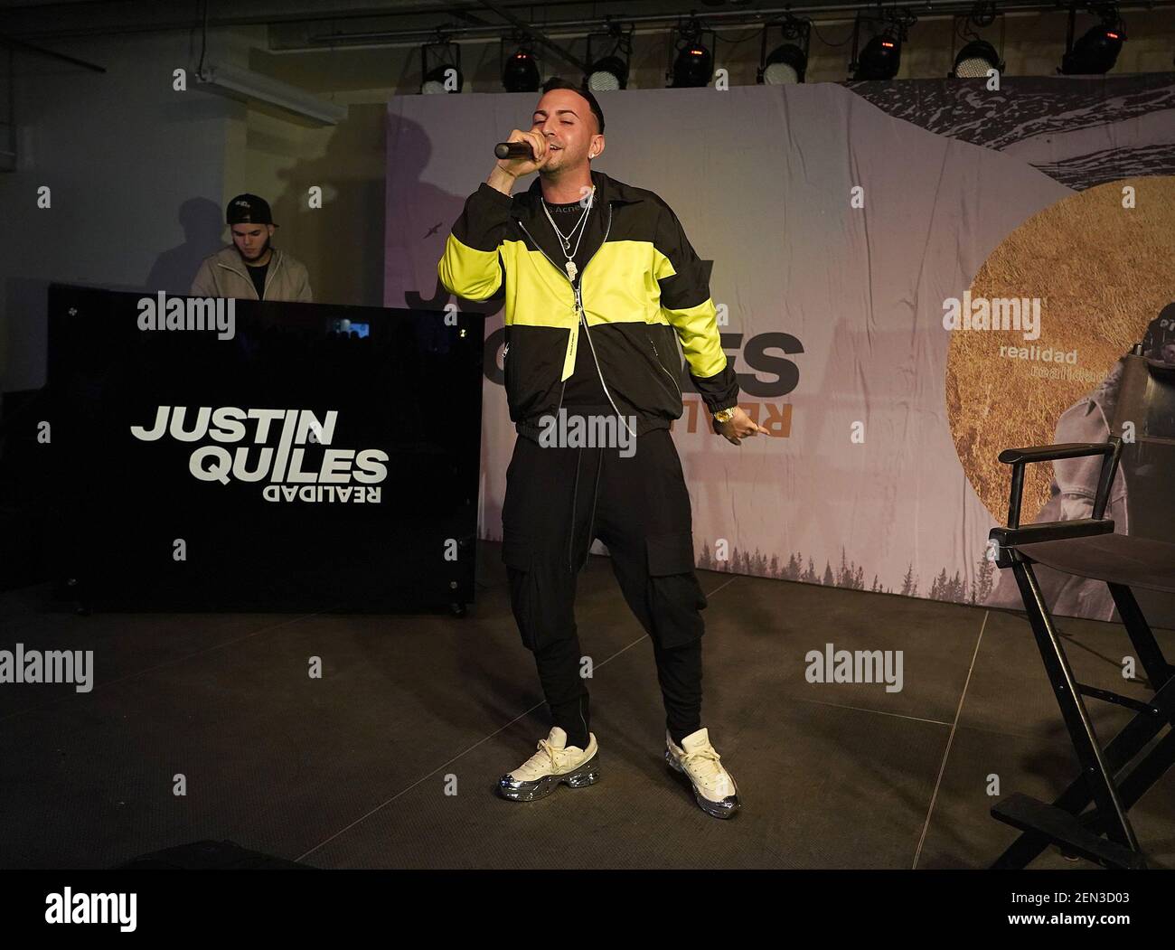 MIAMI, FL - MAY 30: Justin Quiles performs during Justin Quiles Album ...