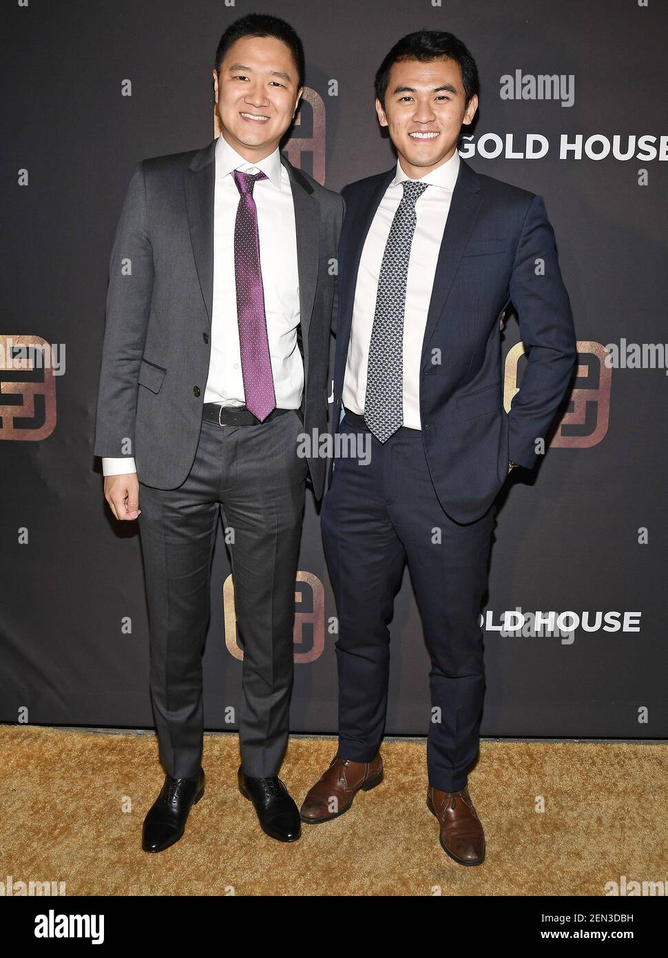 (L-R) Yida Gao and CEO of Vurb, Bobby Lo at the 2019 Gold House A100 ...