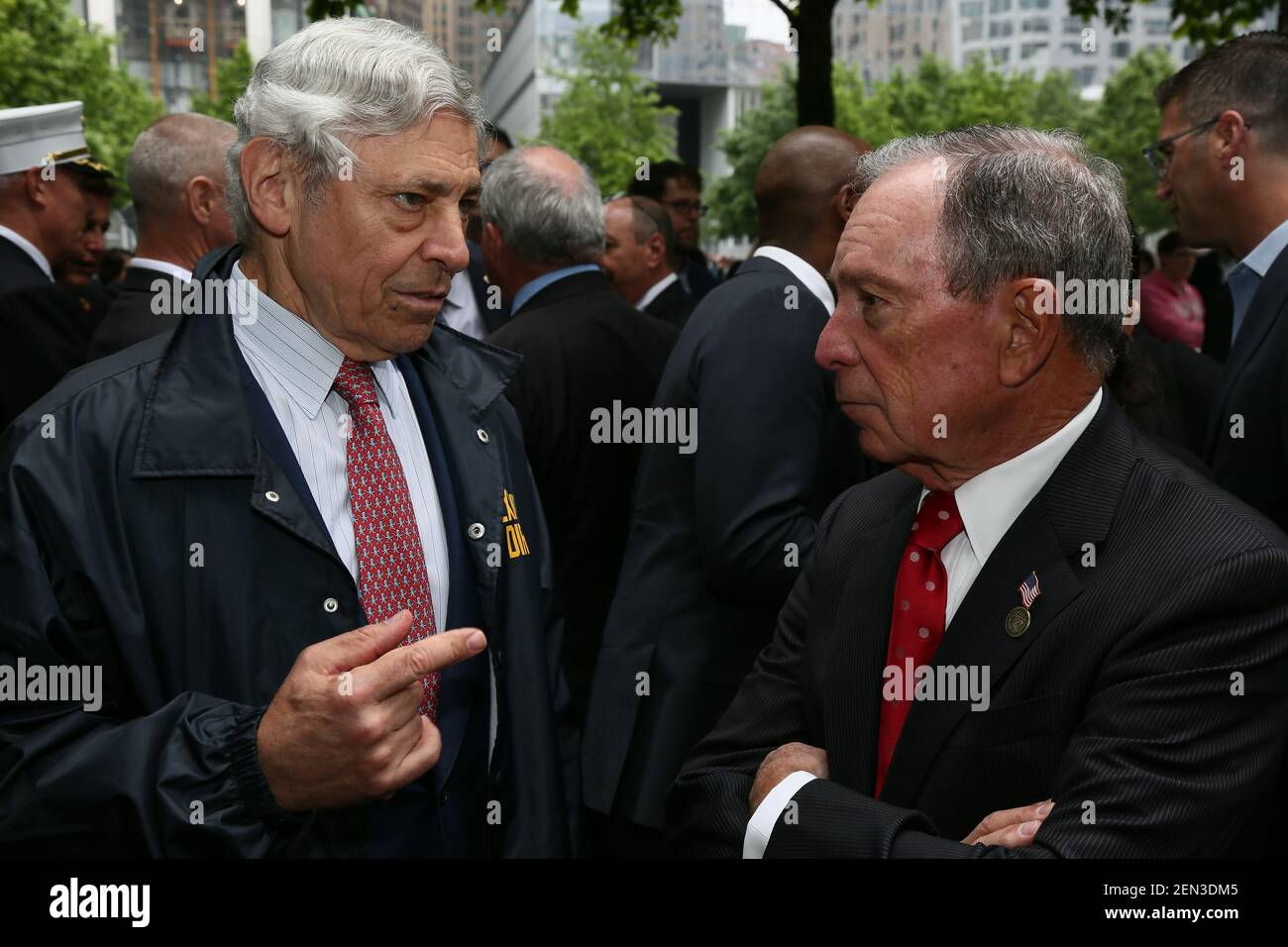 Michael Bloomberg attends 9/11 Memorial Glade dedication ceremony to ...