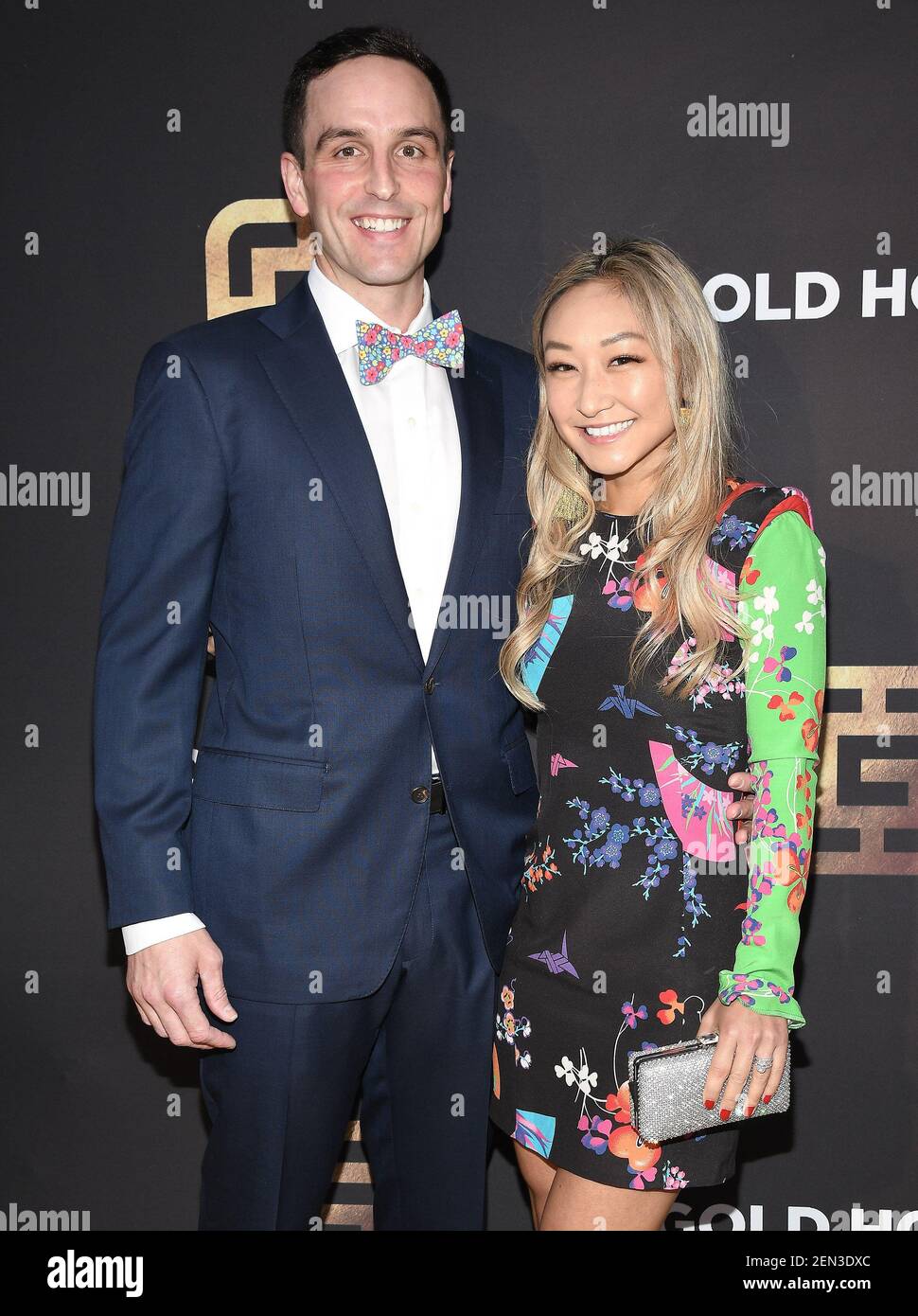(L-R) Pat Grady and Sarah Guo at the 2019 Gold House A100 Honors Soiree held at The District by ...
