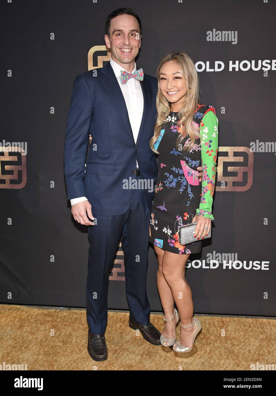 (L-R) Pat Grady and Sarah Guo at the 2019 Gold House A100 Honors Soiree held at The District by ...