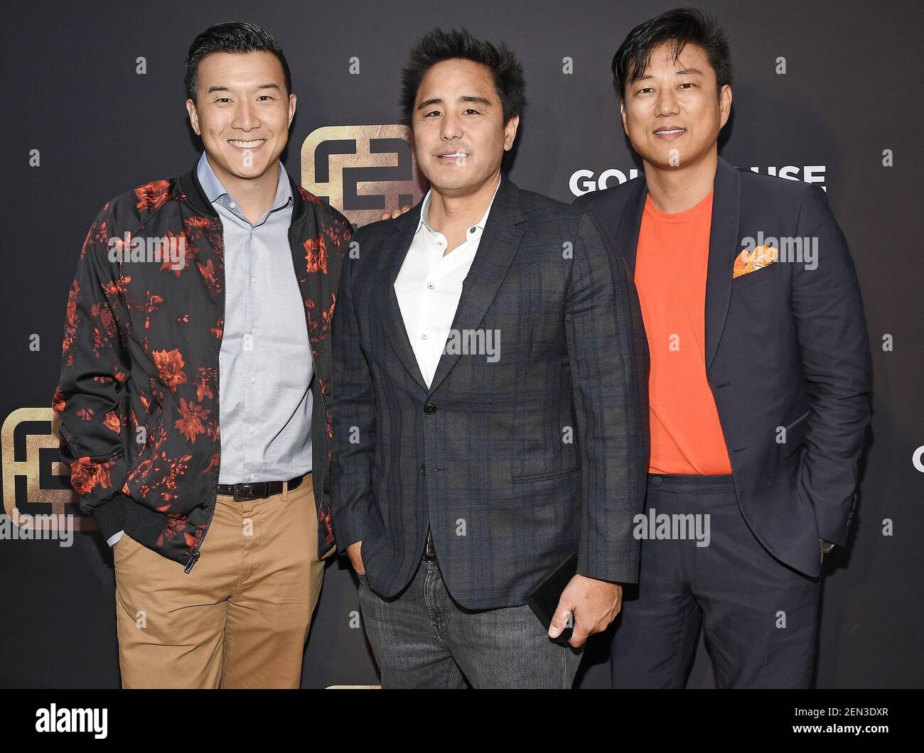 (L-R) Brian Yang, Steve Shikiya and Sung Kang at the 2019 Gold House ...