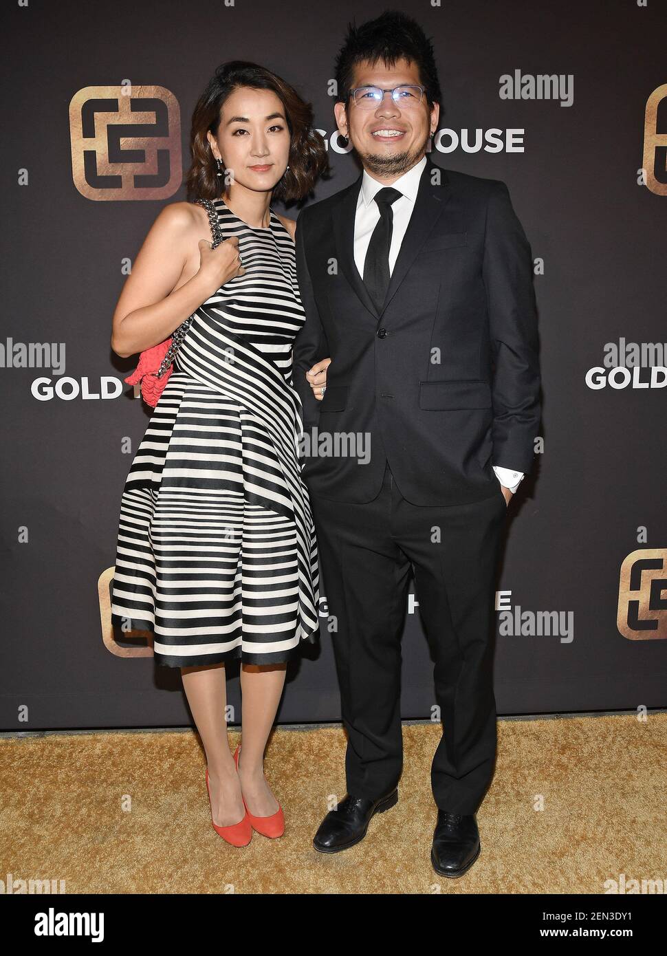 (L-R) Jamie Chen and Co-founder of YouTube Steve Chen at the 2019 Gold ...