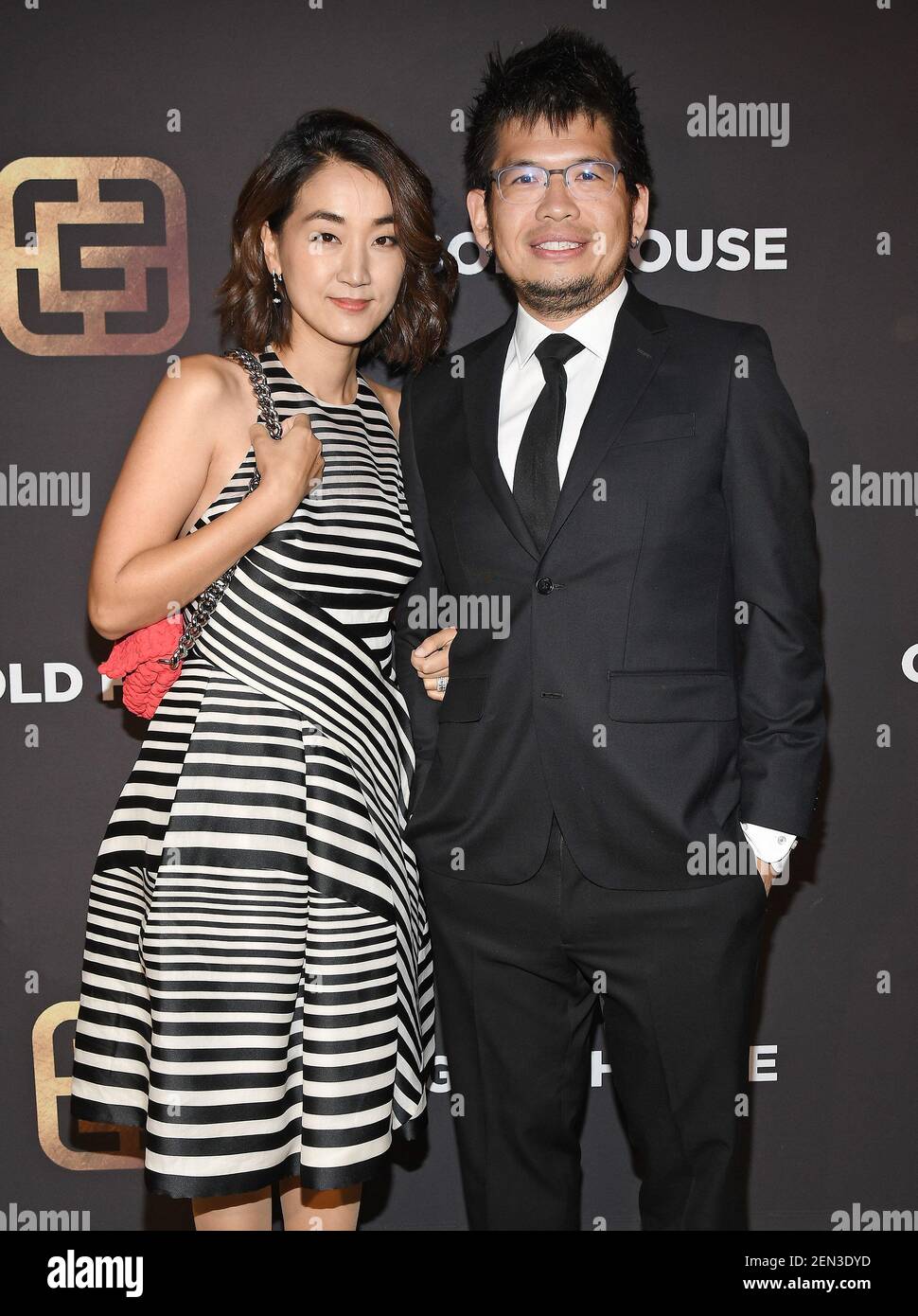 (L-R) Jamie Chen and Co-founder of YouTube Steve Chen at the 2019 Gold ...
