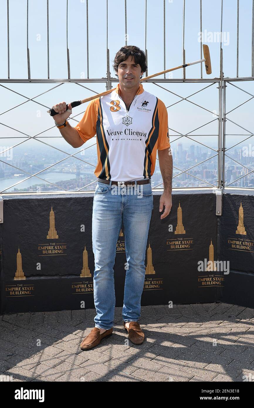 Professional Polo Player Nacho Figueras participates in the ceremonial ...