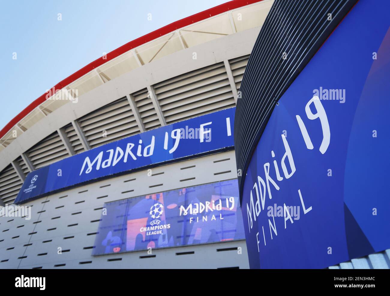General view of Wanda Metropolitano before the UEFA Champions League ...
