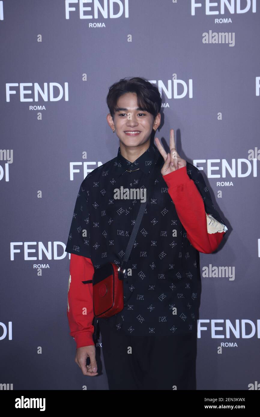 Hong Kong entertainer and rapper Lucas Wong of South Korean boy group ...