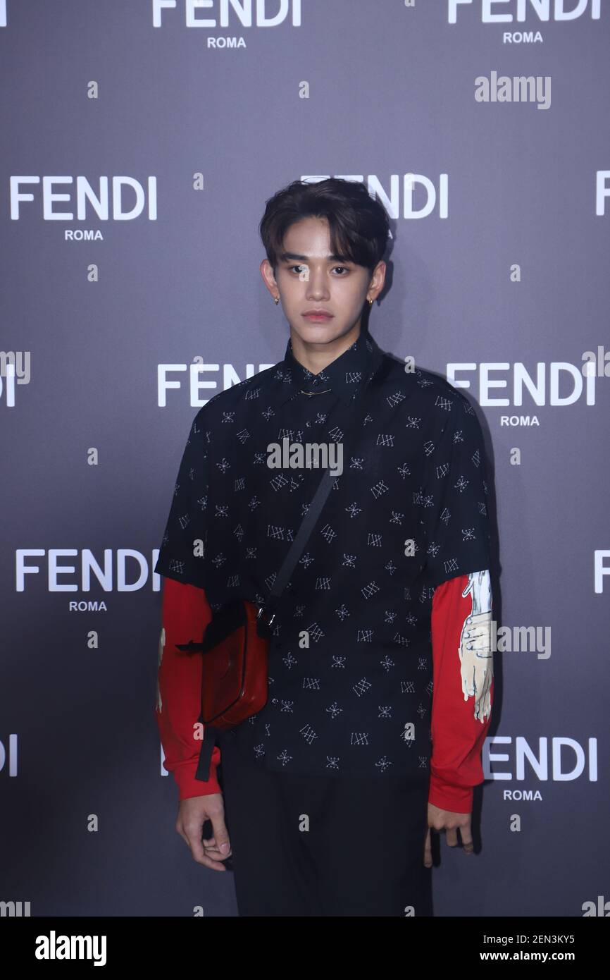 Hong Kong entertainer and rapper Lucas Wong of South Korean boy group ...
