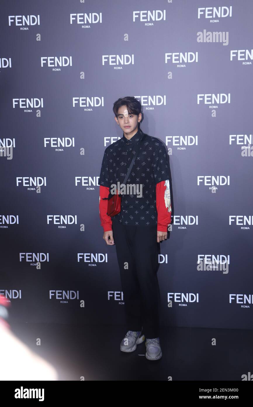 Hong Kong entertainer and rapper Lucas Wong of South Korean boy group ...