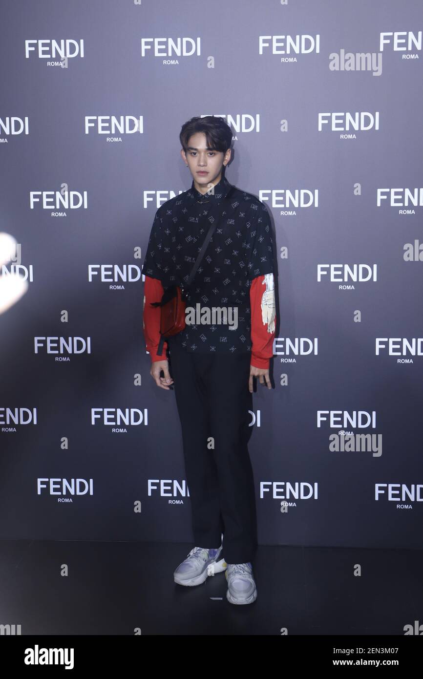 Hong Kong entertainer and rapper Lucas Wong of South Korean boy group ...