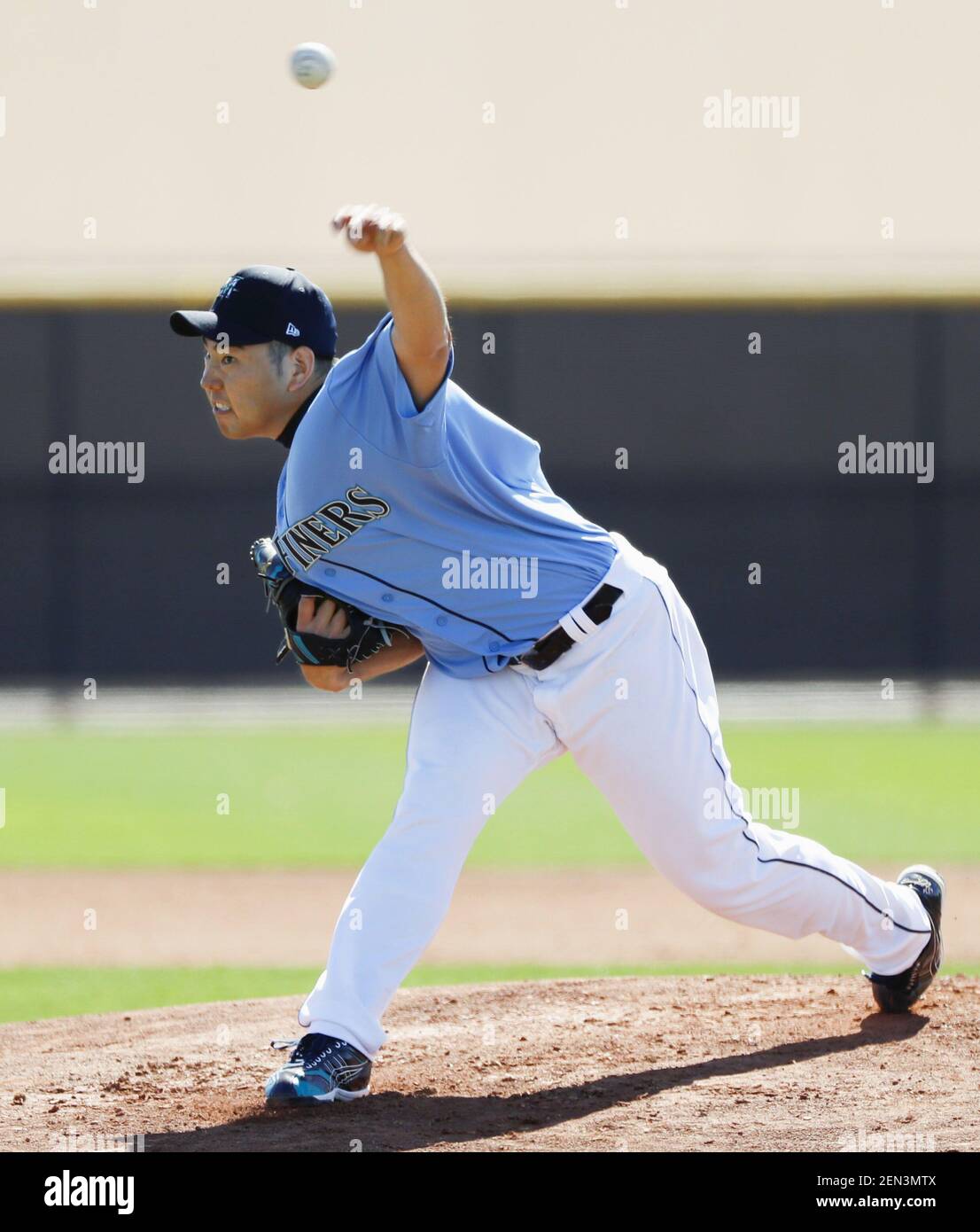 Peoria, Arizona, USA. Feb 25 2021: Seattle Mariners pitcher Yusei ...