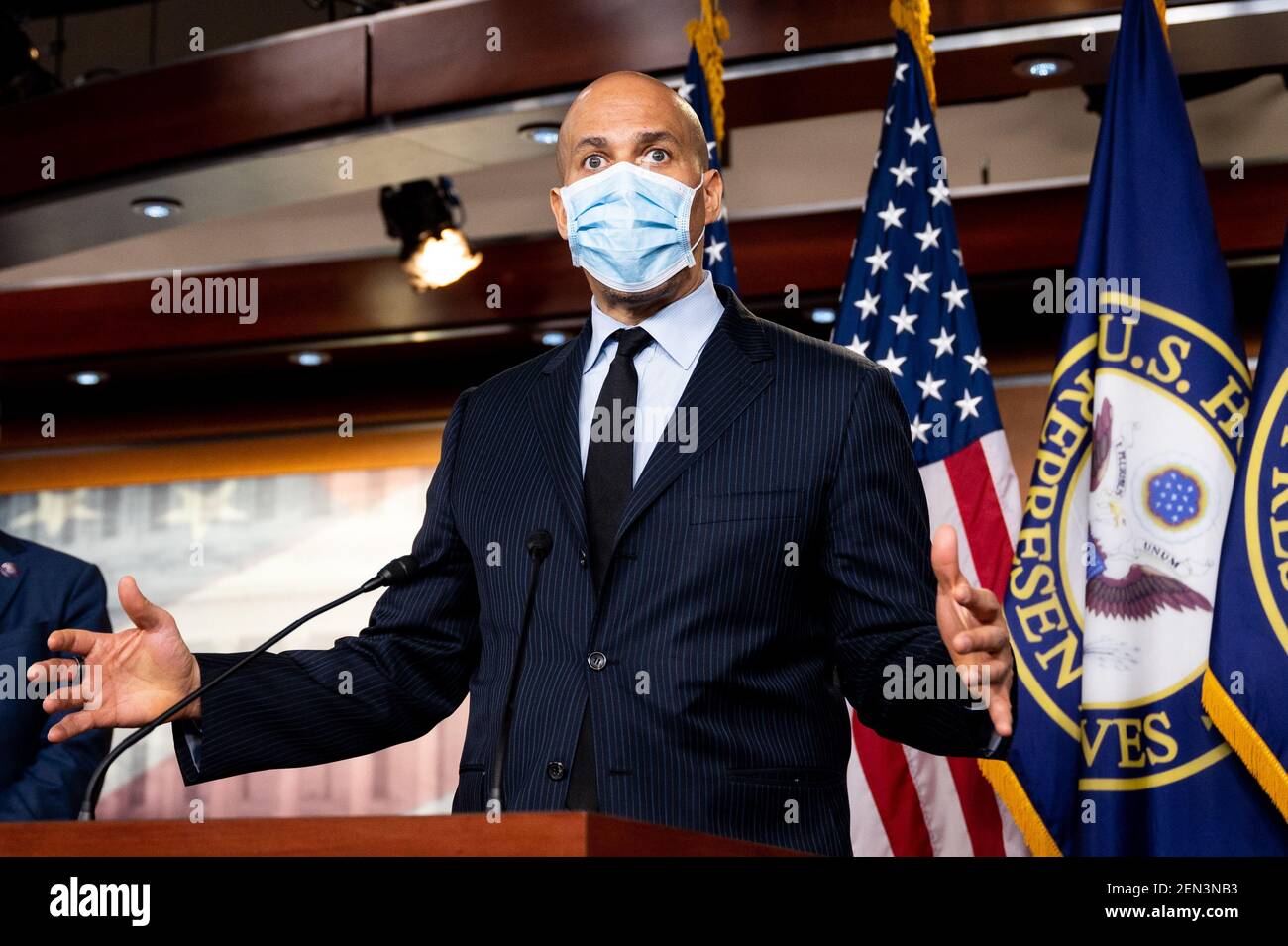 Washington, United States. 25th Feb, 2021. U.S. Senator Cory Booker (D ...