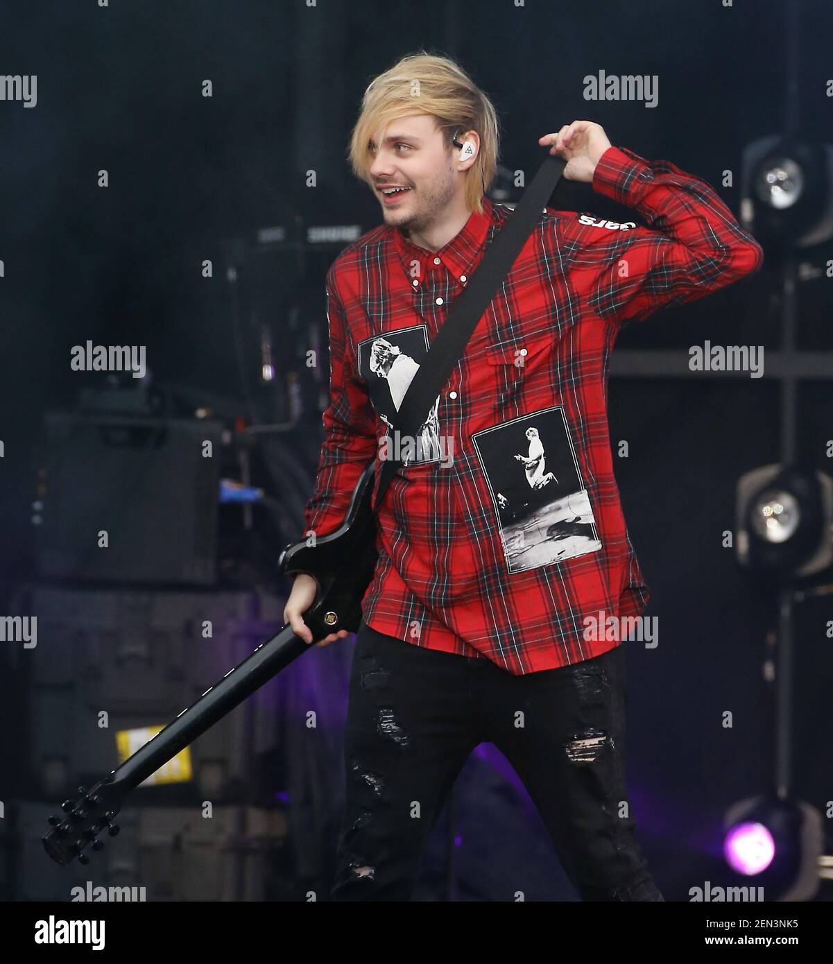 Michael Clifford of 5 Seconds of Summer performs at the 2019 ...