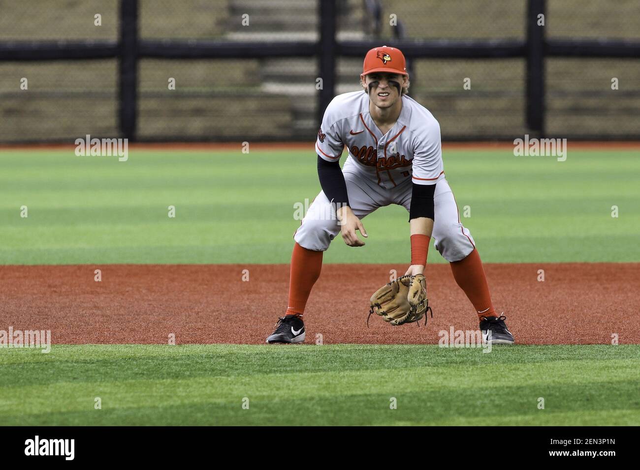 May 31, 2019: Illinois State third baseman Joe Butler during an NCAA ...