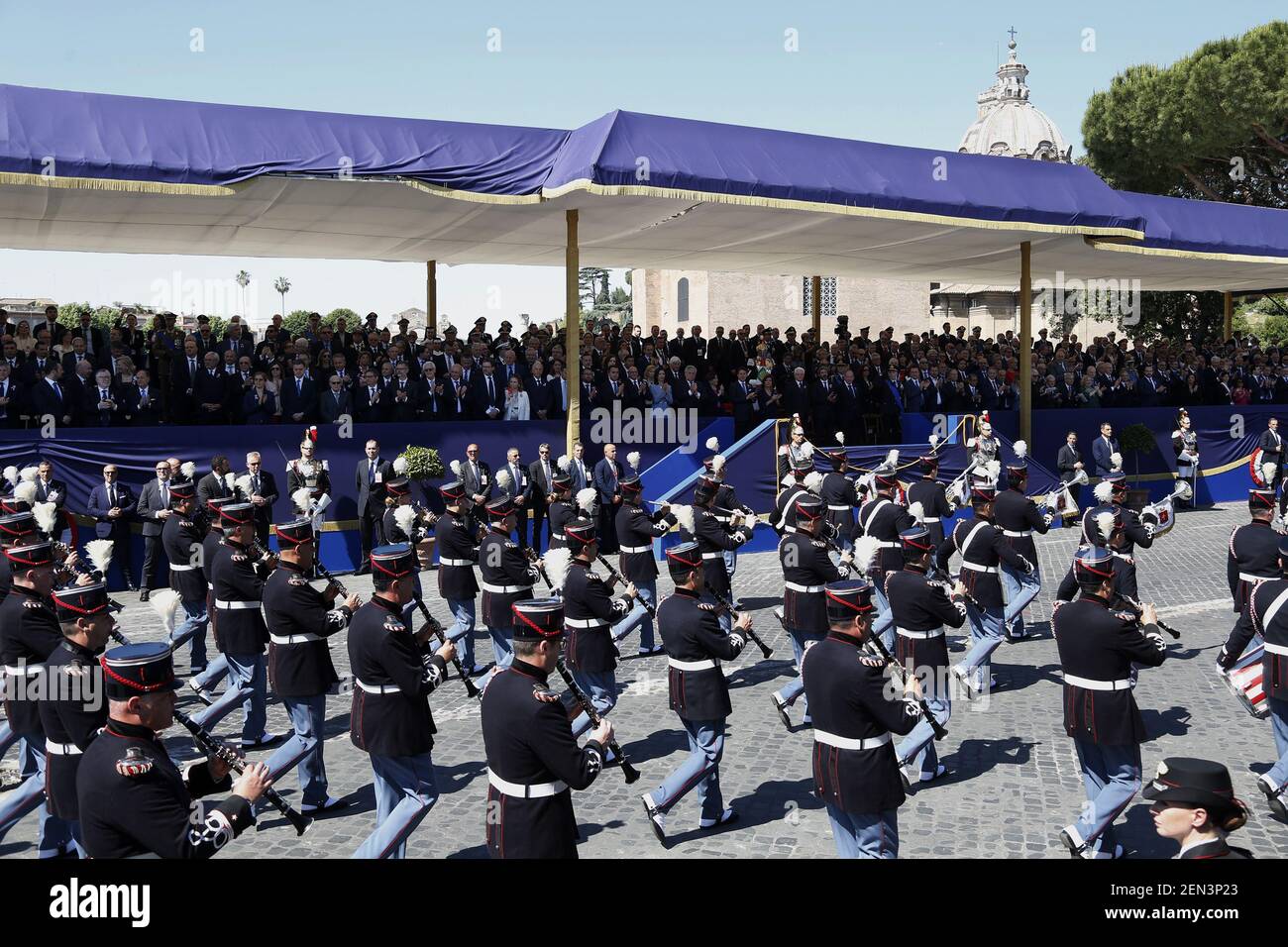 Soldiers Rome June 2nd 2019. Annual military parade of 2nd of June, in ...