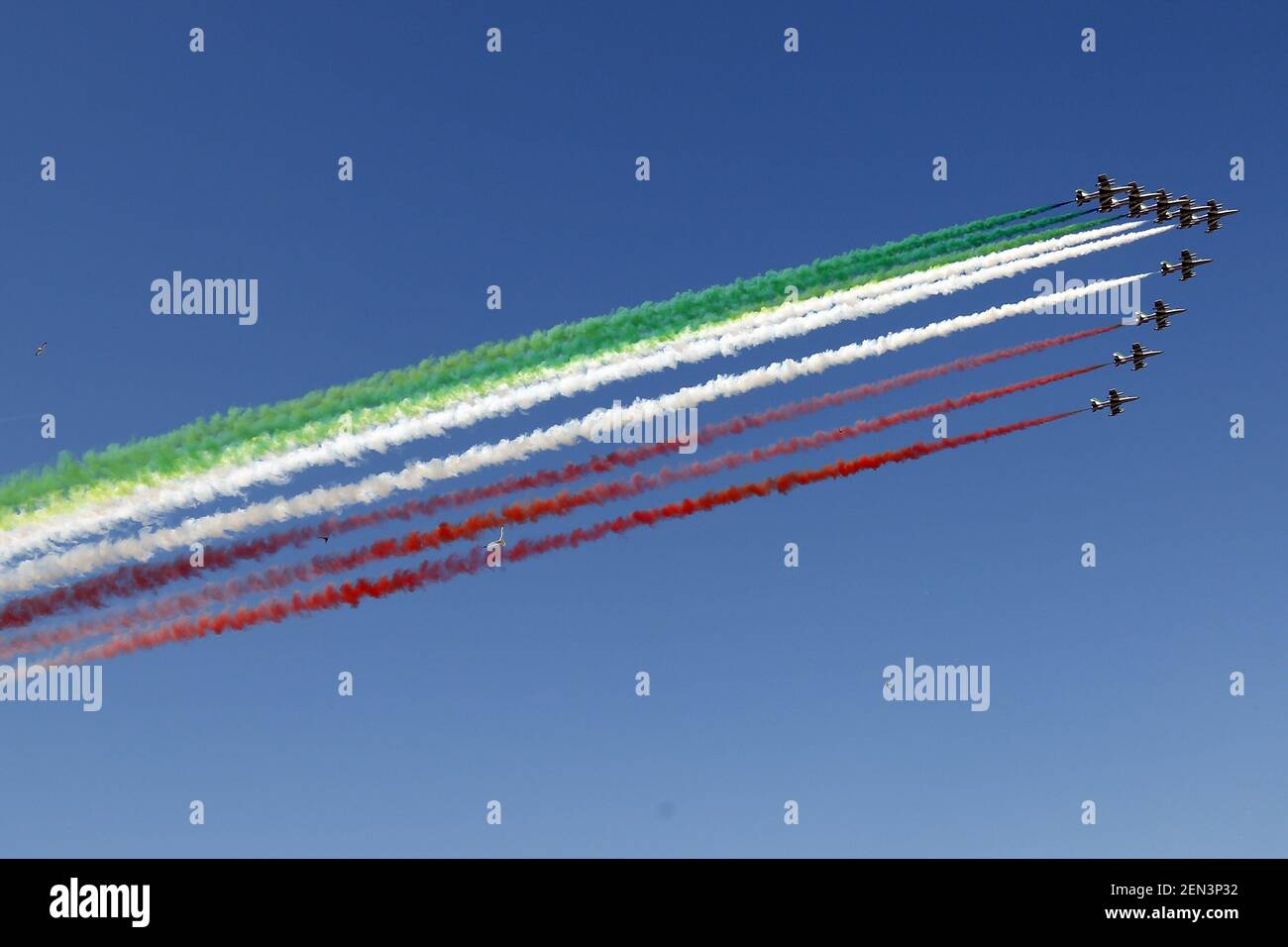 Tricolor Arrows Rome June 2nd 2019. Annual military parade of 2nd of ...
