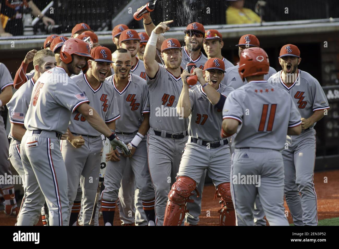 May 31, 2019: University of Illinois Chicago Flames celebrate a home ...