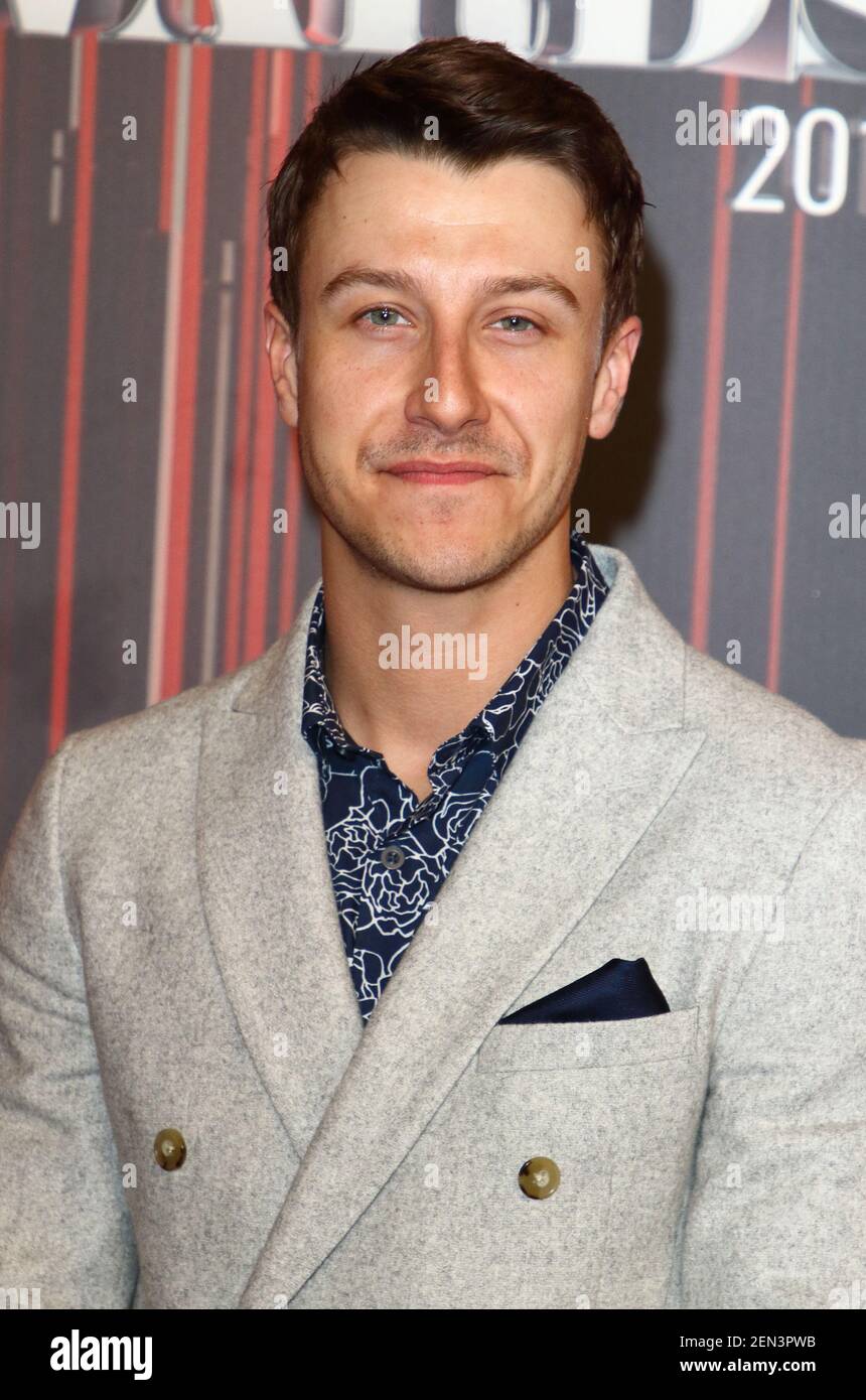 Ryan Prescott arrives on the red carpet during The British Soap Awards ...