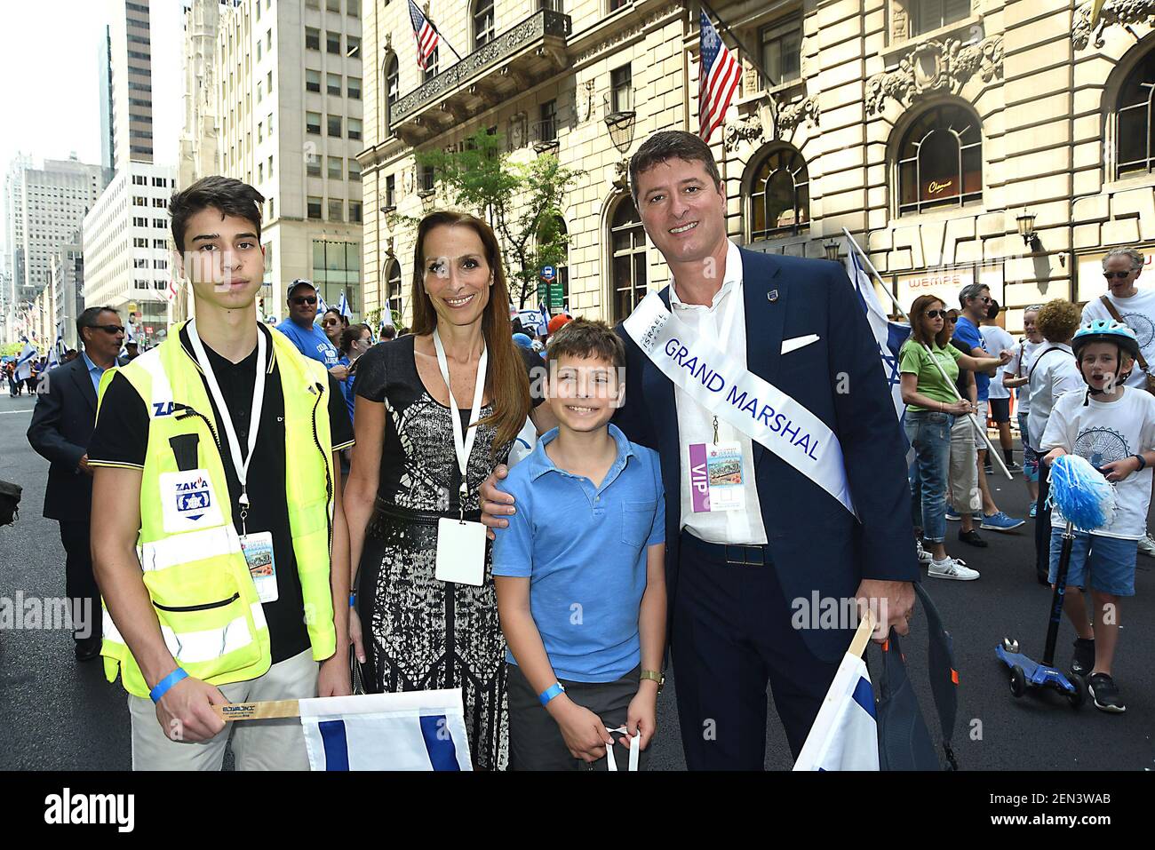Grand Marshall Edward Mermelstein and family attends the Celebrate ...