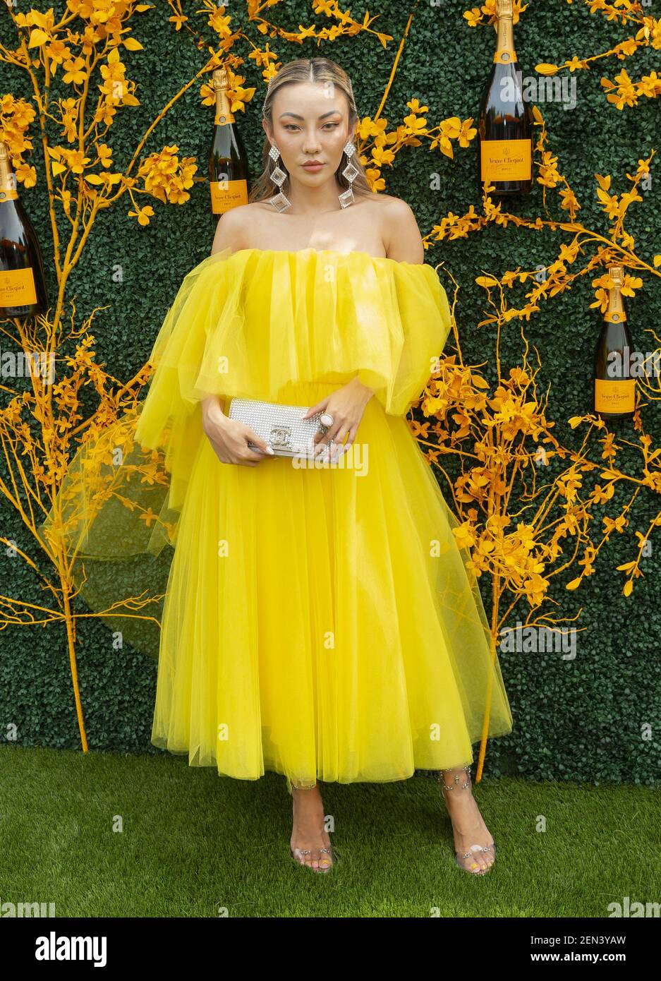 Jessica Wang wearing dress by Carolina Hererra attends 12th Annual ...
