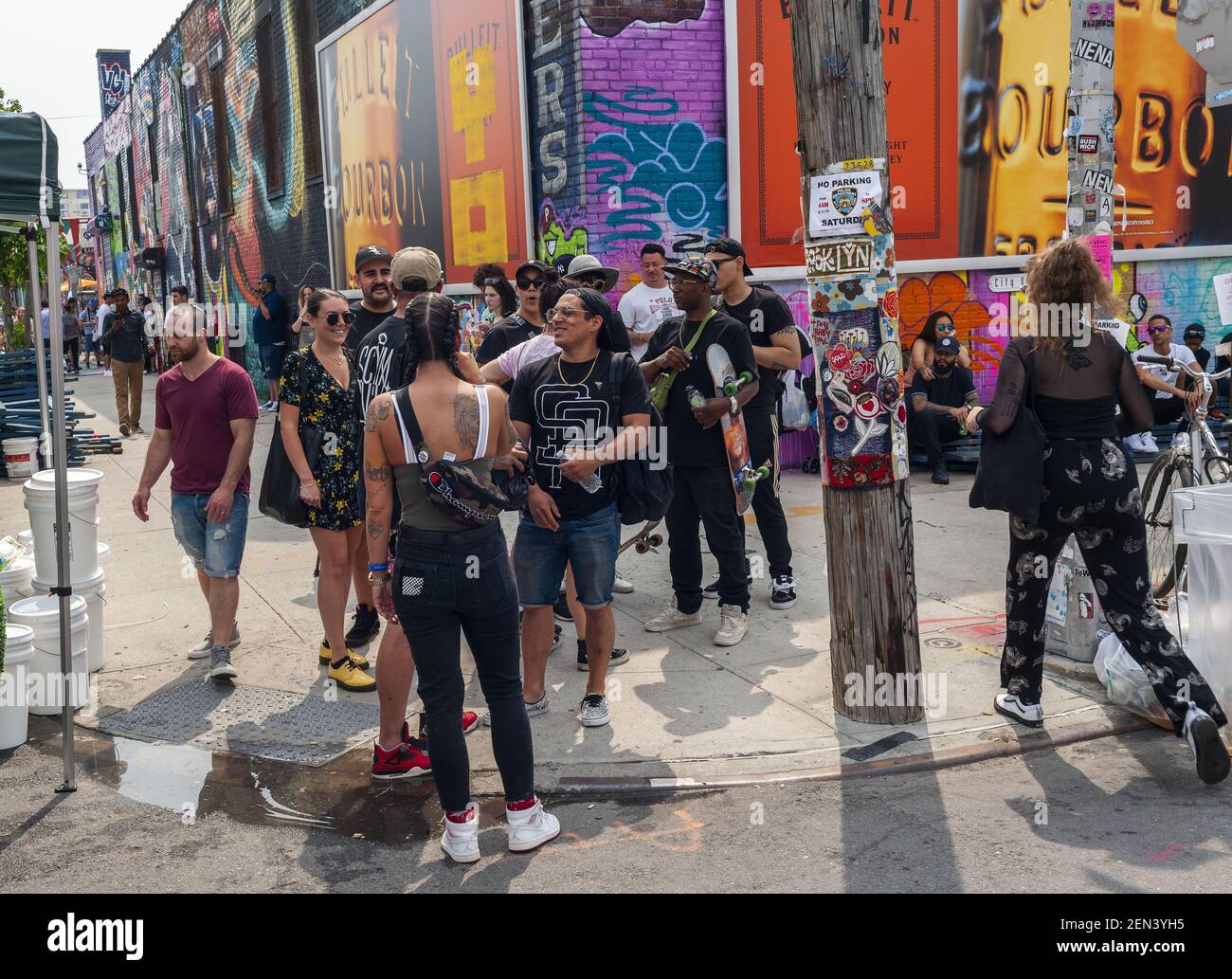 Thousands pour into Bushwick, Brooklyn in New York for the annual ...