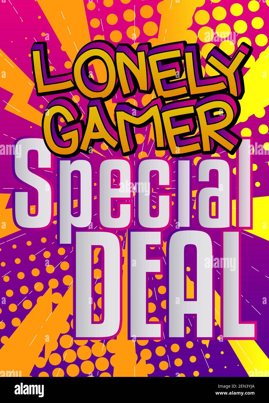 Pc or Console gaming sale, Gamer related Special Offer. Comic book ...