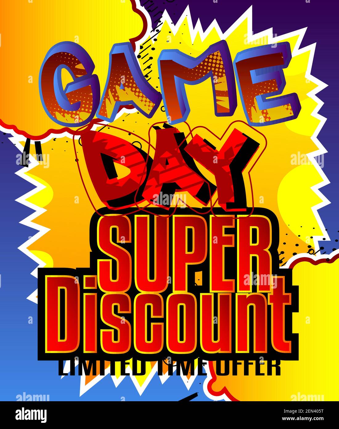 Pc or Console gaming sale, Gamer related Special Offer. Comic book ...