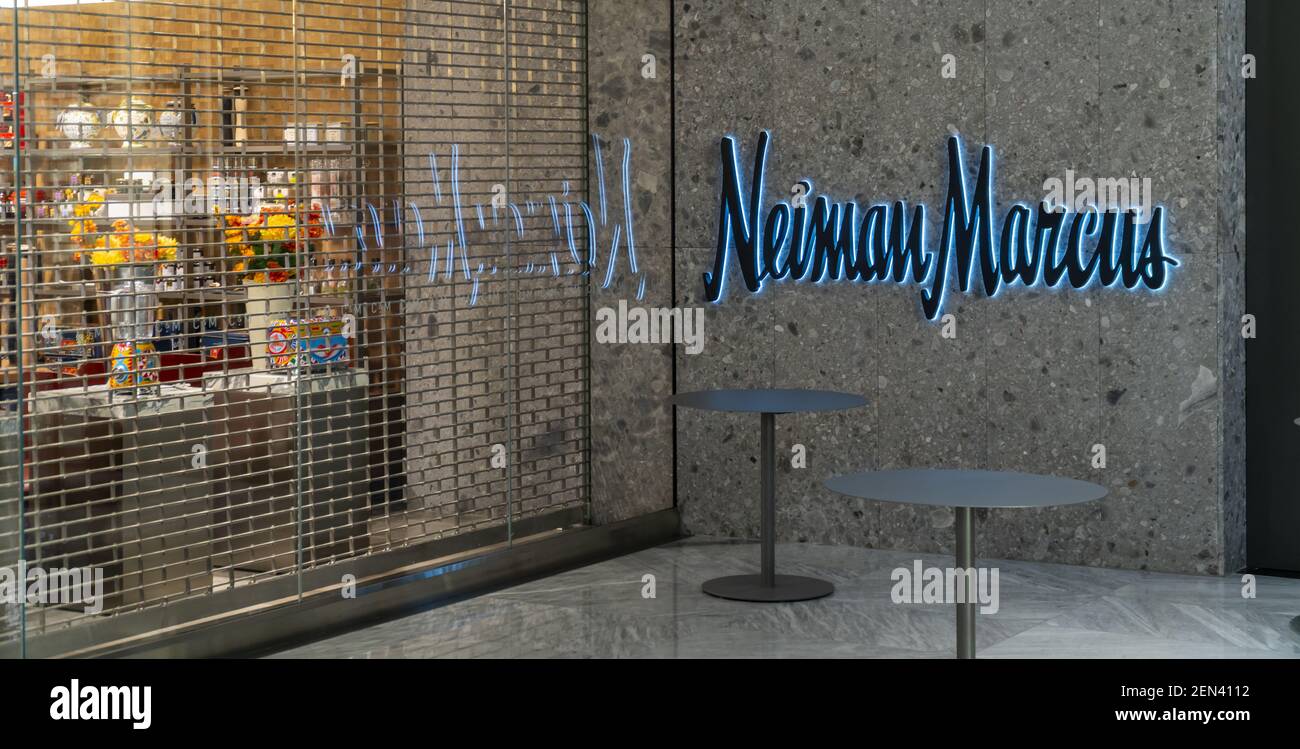 Neiman Marcus department store in the Hudson Yards mall on the West ...