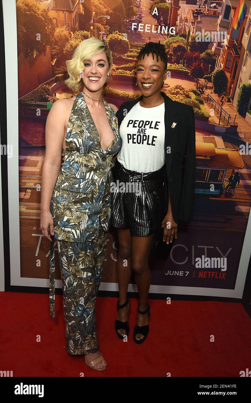 Lauren Morelli and wife Samira Wiley attend Armistead Maupins "Tales of ...