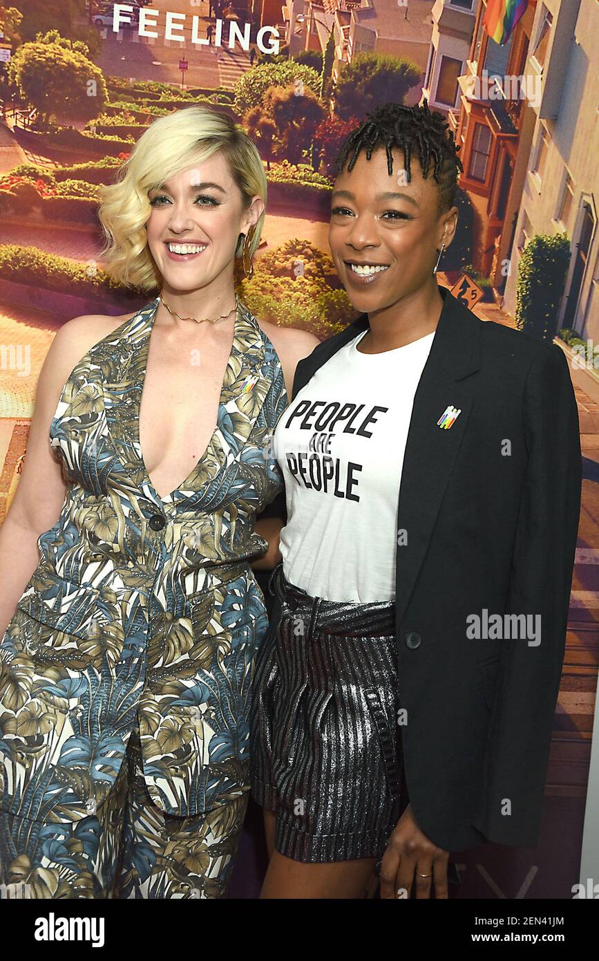 Lauren Morelli and wife Samira Wiley attend Armistead Maupins "Tales of ...
