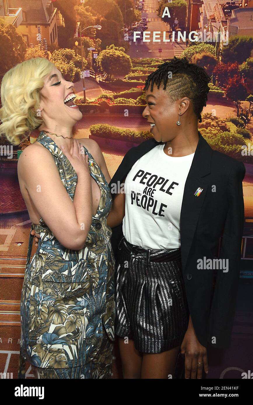 Lauren Morelli and wife Samira Wiley attend Armistead Maupins "Tales of ...