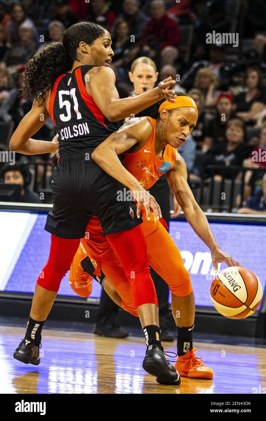 June 02, 2019 Las Vegas, NV U.S.A.: Connecticut Sun guard Jasmine ...
