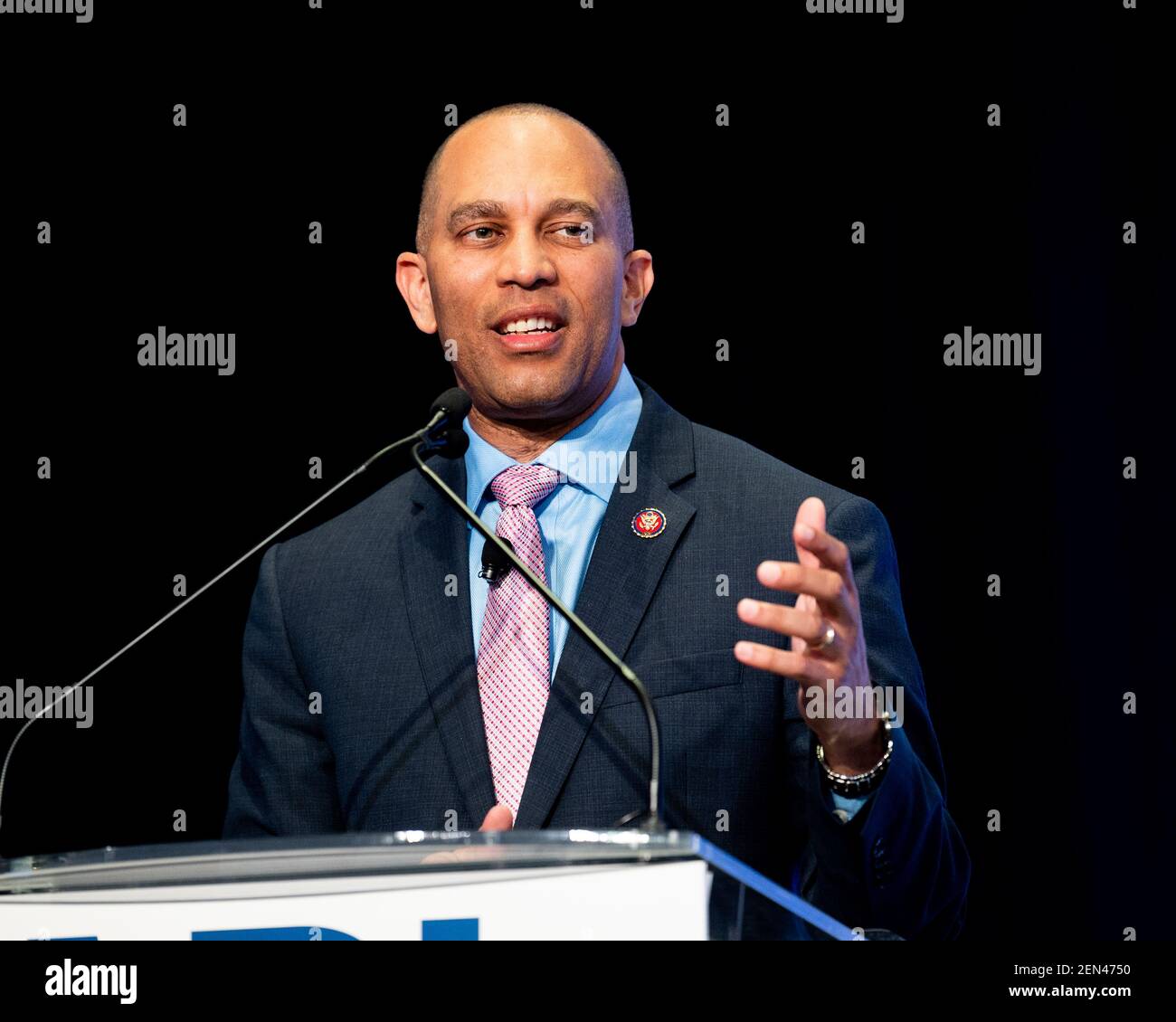 U.S. Representative Hakeem Jeffries (D-NY) speaking at the Anti ...