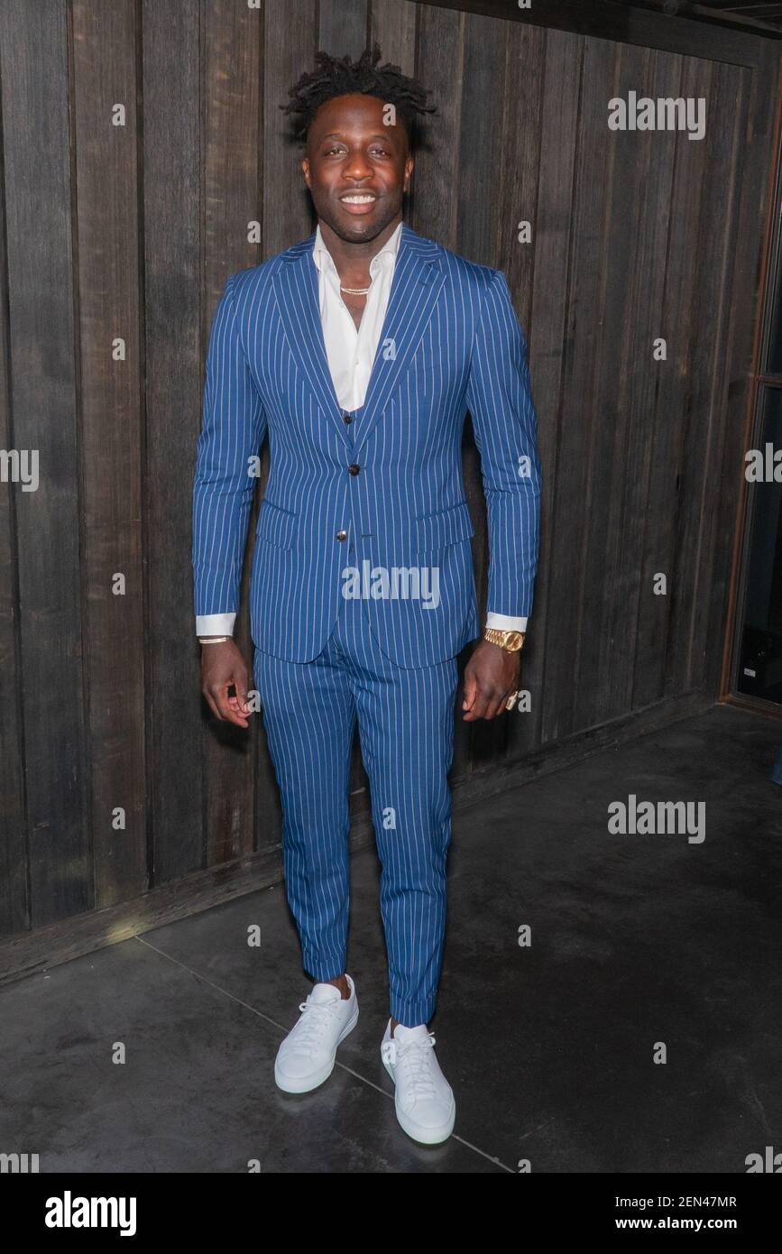 Nigel Sylvester attends the Frère SS19 NYFW Mens Runway Show at 1 Hotel ...